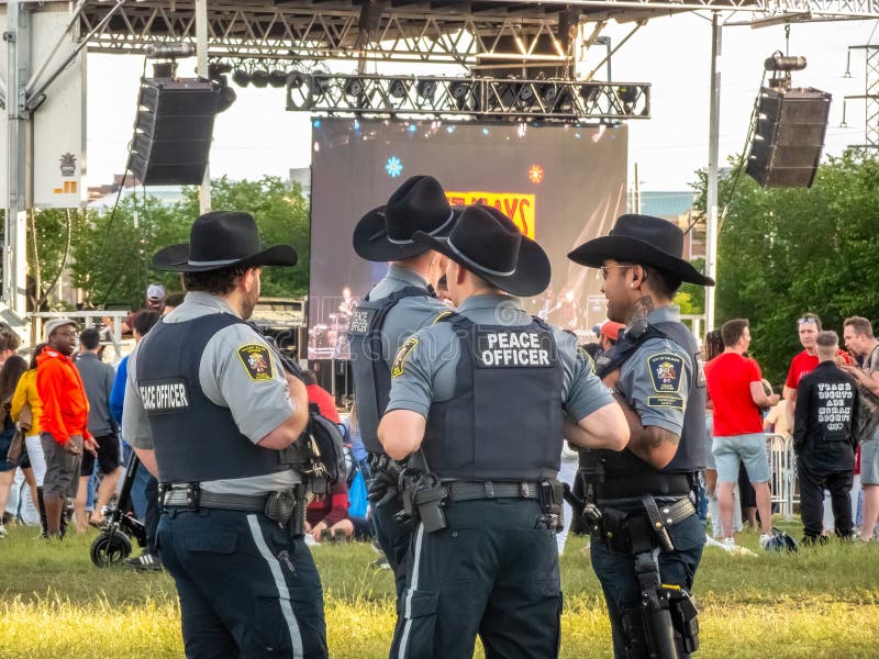 Some Peace Officer on a Public Event in Calgary Editorial Image - Image ...