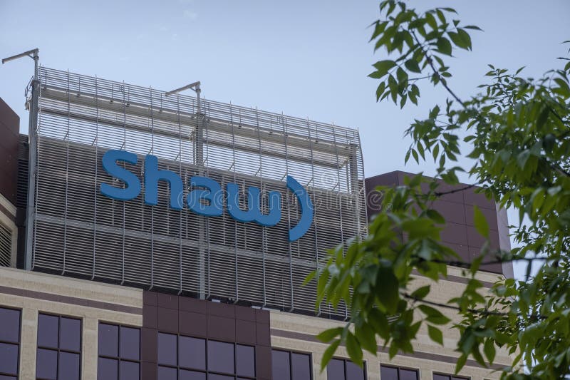 A Shaw Building Sign during Spring Editorial Image - Image of internet ...