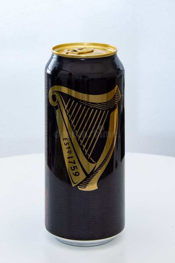 A Can of Guinness Beer Draught Nitrogen Filled Capsule that Surges with ...