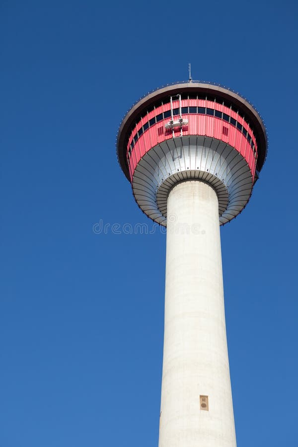 CALGARY, ALBERTA, CANADA - MARCH 7, 2009: the Calgary Tower in Downtown ...