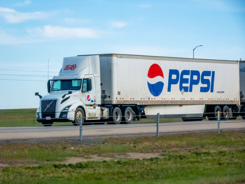 A Cargo Pepsi Truck on the Road Editorial Stock Image - Image of ...