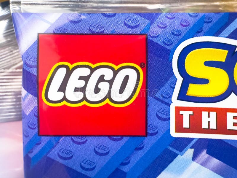 A Close-up of a LEGO Package, Prominently Displaying the Red LEGO Logo ...