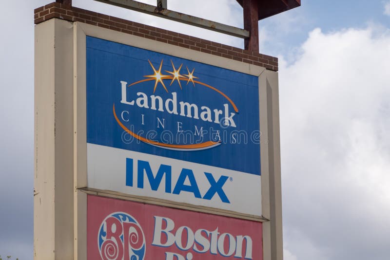 A Landmark IMAX Cinemas Sign Editorial Image - Image of urban, exterior ...