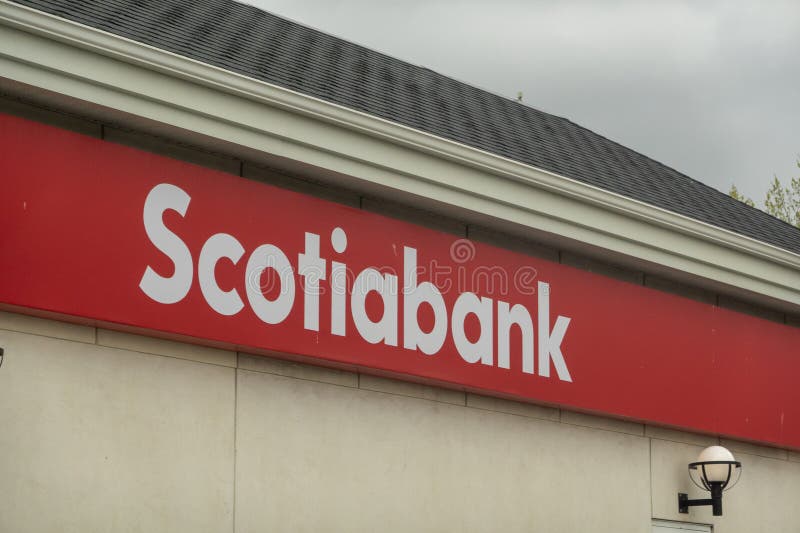 A Scotiabank Location Branch Sign Editorial Stock Image - Image of ...