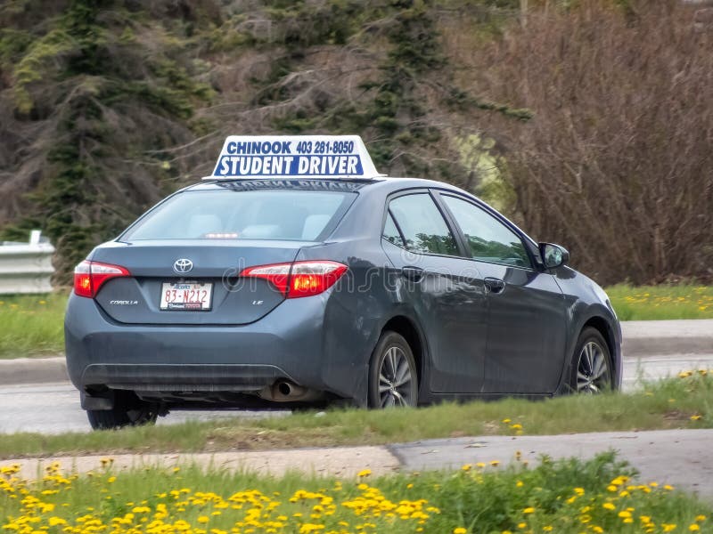 A Student Driver Vehicle Car on the Road Editorial Photo - Image of ...