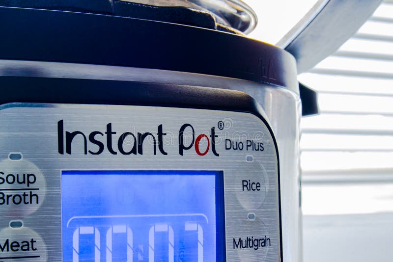 Close Up of an Instant Pot Logo on a White Background Editorial Stock ...
