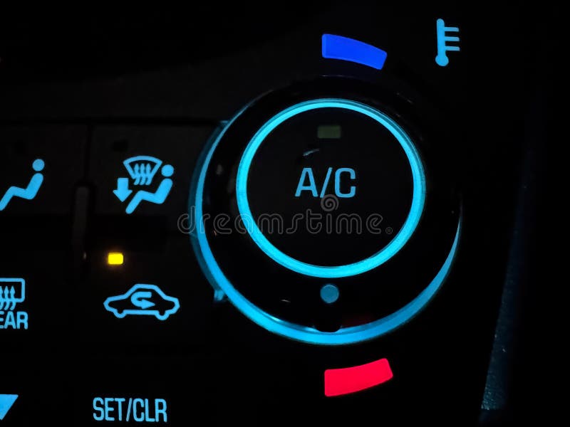 Climate Control Panel in Luxury Car. Stock Photo - Image of drive ...