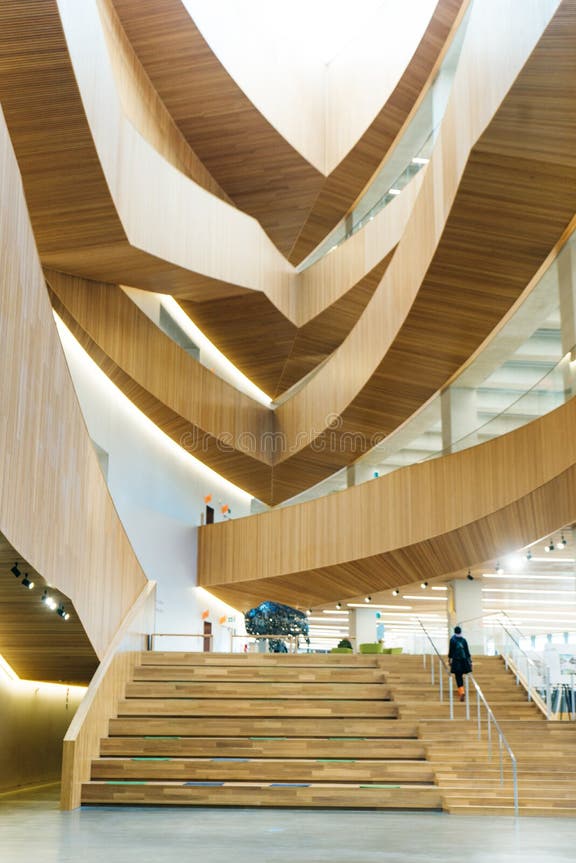 Calgary, Alberta - December 2019 Interior of Calgary Central Branch of ...