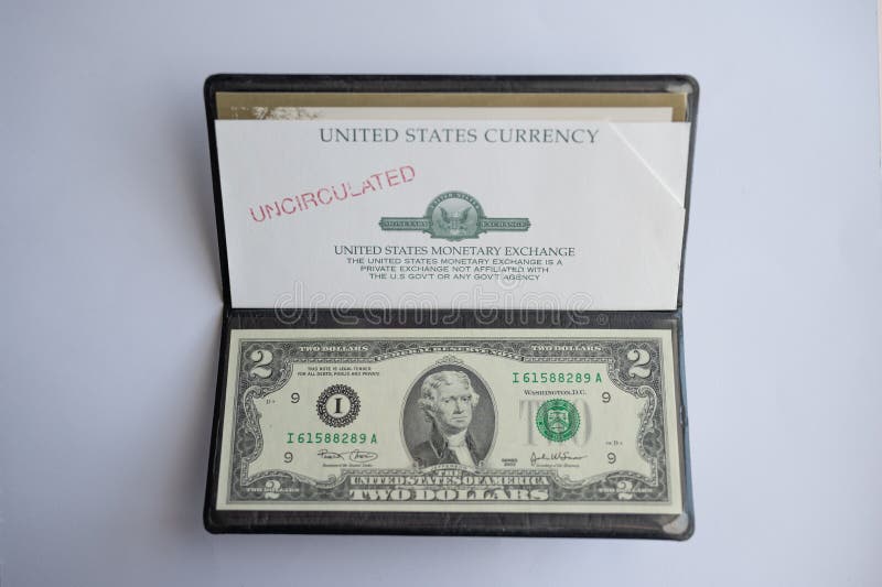 Uncirculated Two Dollar Bill Editorial Stock Image - Image of bill ...
