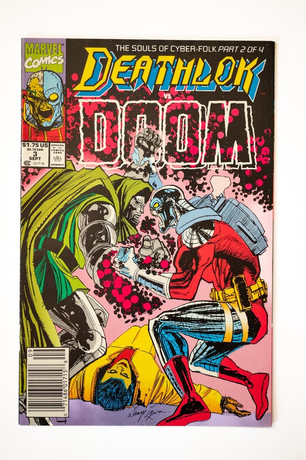 Covers of Vintage Marvel Deathlok Comics Editorial Stock Photo - Image ...
