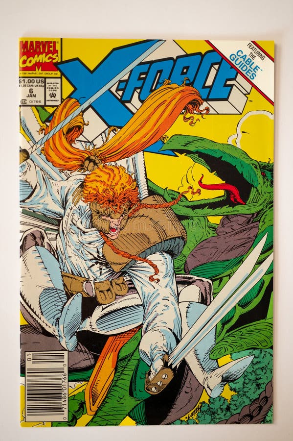 Covers of Vintage Marvel X-Force Comics Editorial Photo - Illustration ...
