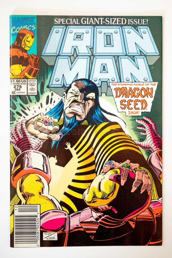 Covers of Vintage Marvel Iron Man Comic Editorial Stock Photo ...