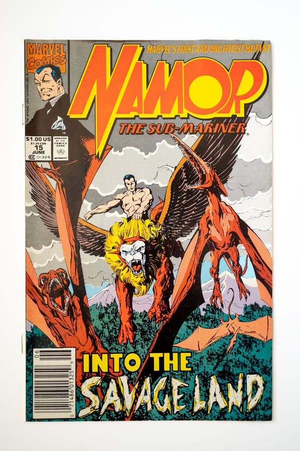 Covers of Vintage Marvel Namor Comics Editorial Stock Image ...