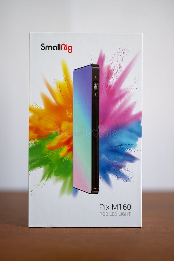 SmallRig Pix M160 RGB LED Light Box on White Background Editorial Photo ...