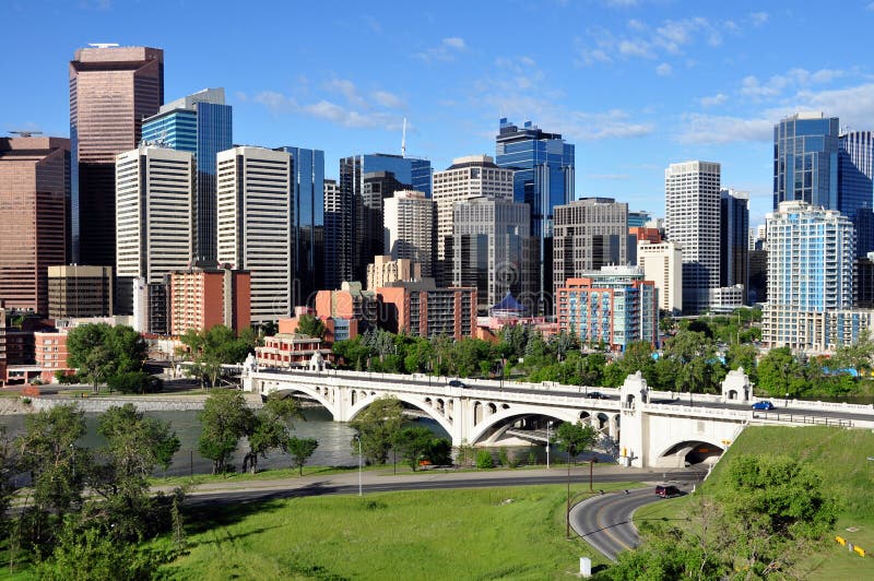 Calgary office buildings stock photo. Image of highrise - 10738702