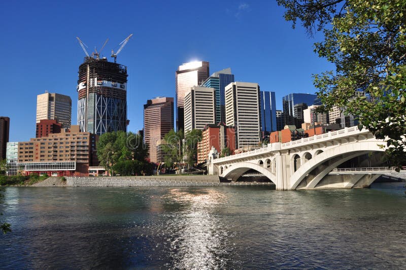 Calgary, Bow River stock image. Image of north, alberta - 15386947