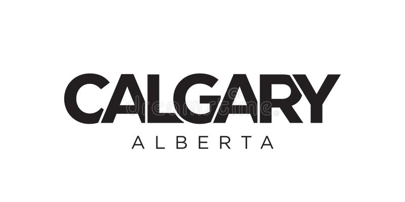 Calgary in the Canada Emblem. the Design Features a Geometric Style ...