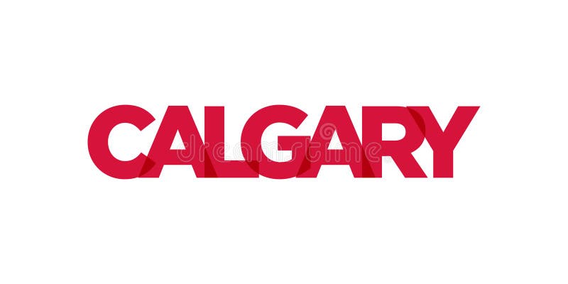 Calgary in the Canada Emblem. the Design Features a Geometric Style ...