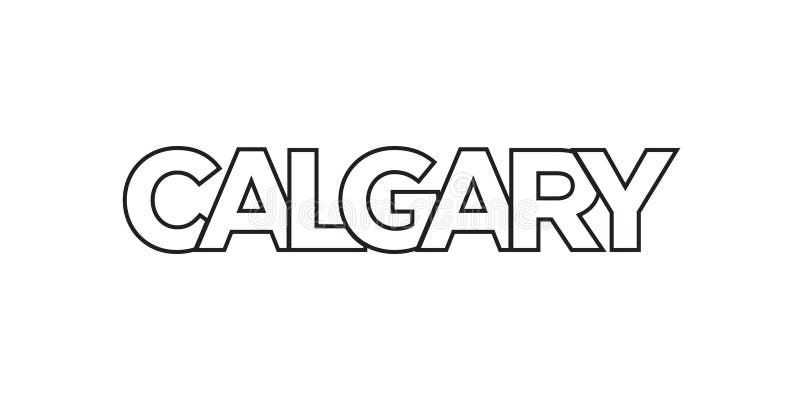 Calgary in the Canada Emblem. the Design Features a Geometric Style ...