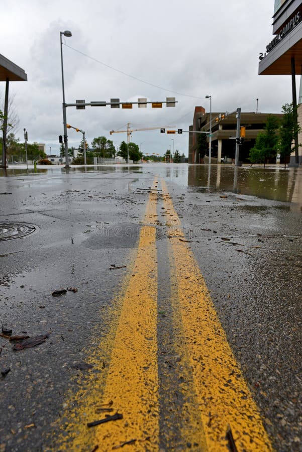 Calgary Flood 2013 editorial stock image. Image of june - 31770534
