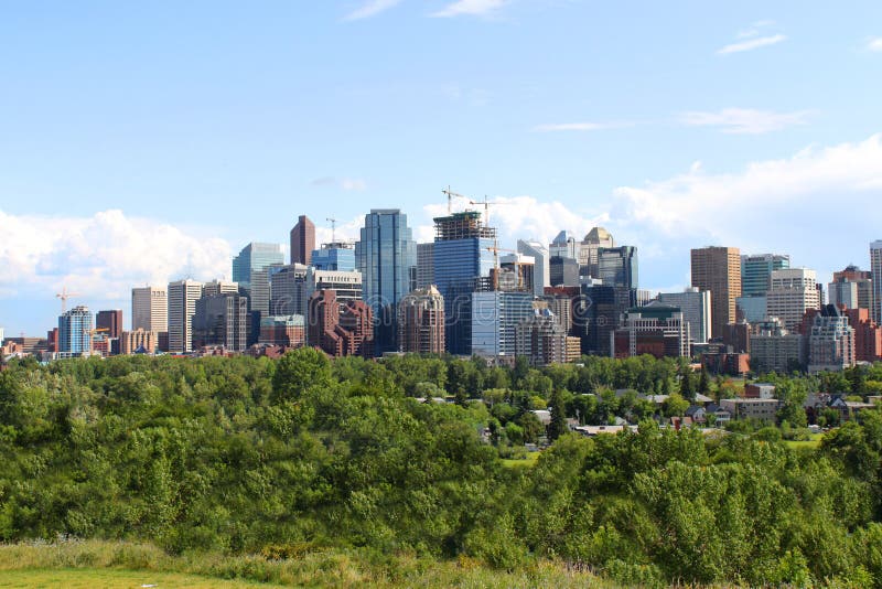 Calgary office buildings stock image. Image of north - 10678831