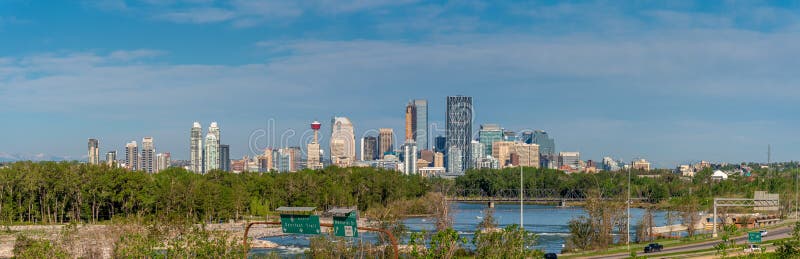 Calgary`s urban centre stock image. Image of outdoors - 149471543