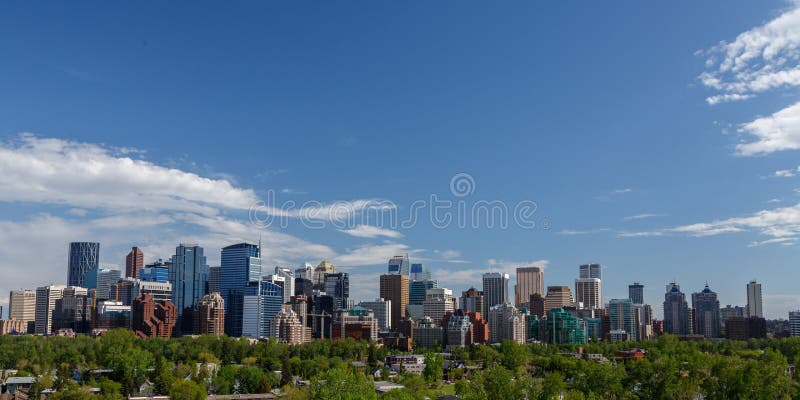 Calgary office buildings stock photo. Image of highrise - 10738702