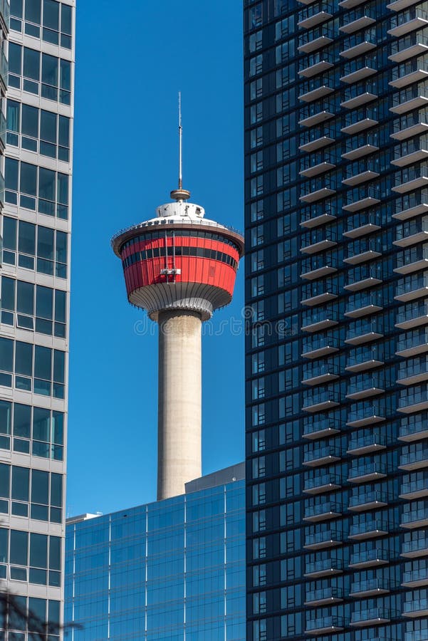 Calgary Skyline with Modern Buildings Editorial Photo - Image of blue ...
