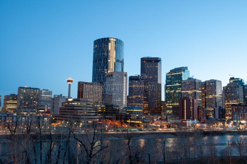 Calgary Skyline stock photo. Image of city, prosperity - 30672780