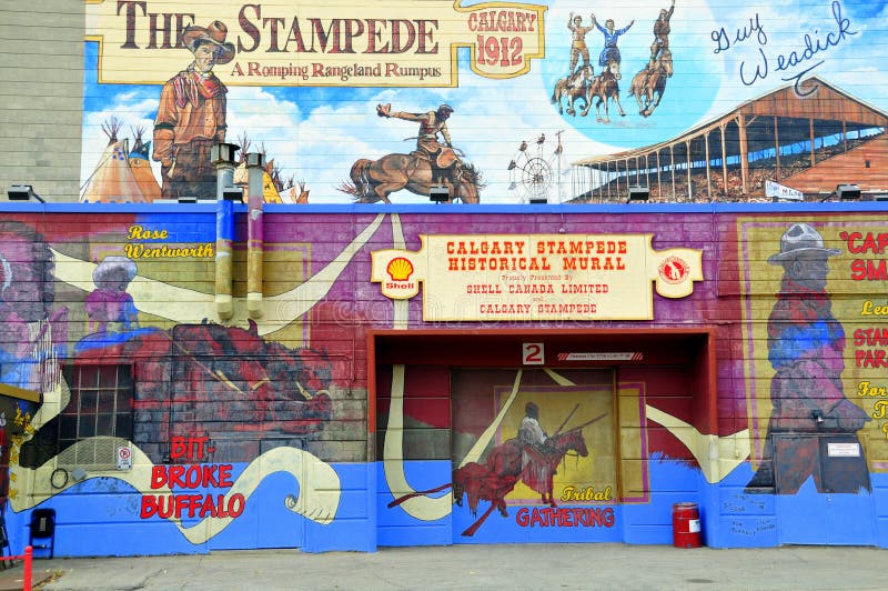 Calgary Stampede sign editorial stock photo. Image of blue - 21327058