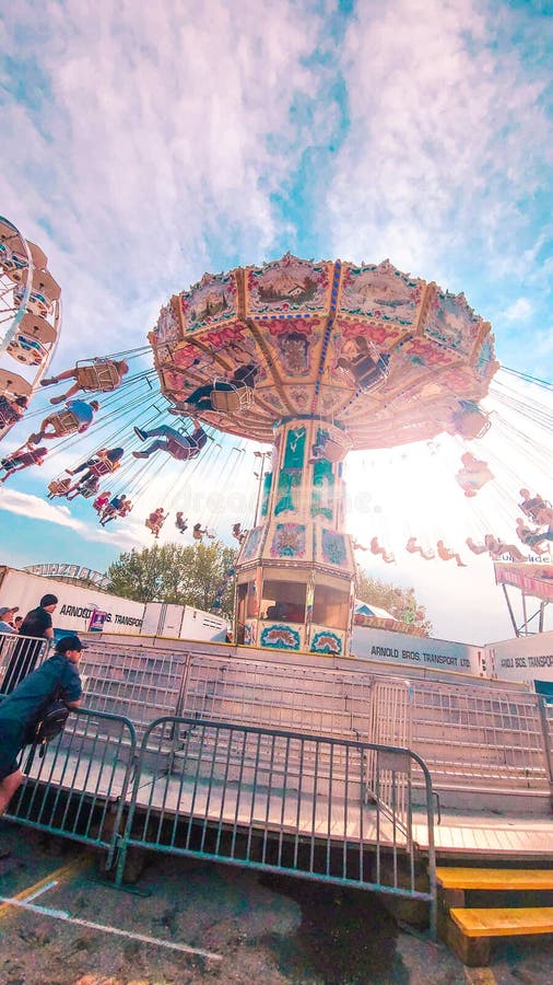 Calgary Stampede Swing Ride Editorial Photography - Image of calgary ...