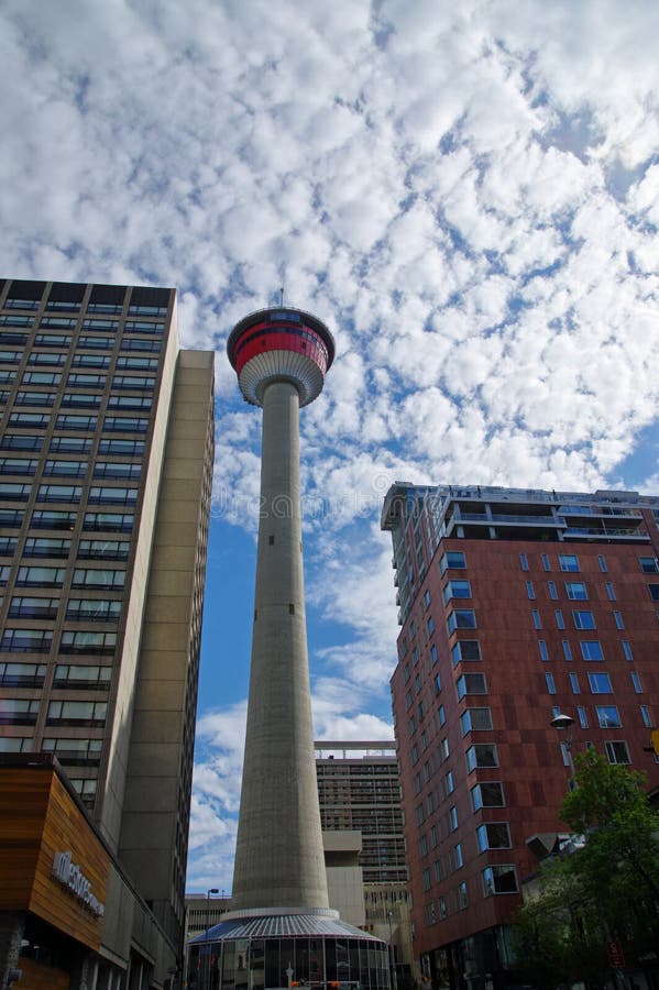 A Calgary Tower, Alberta, Canada Editorial Stock Image - Image of ...