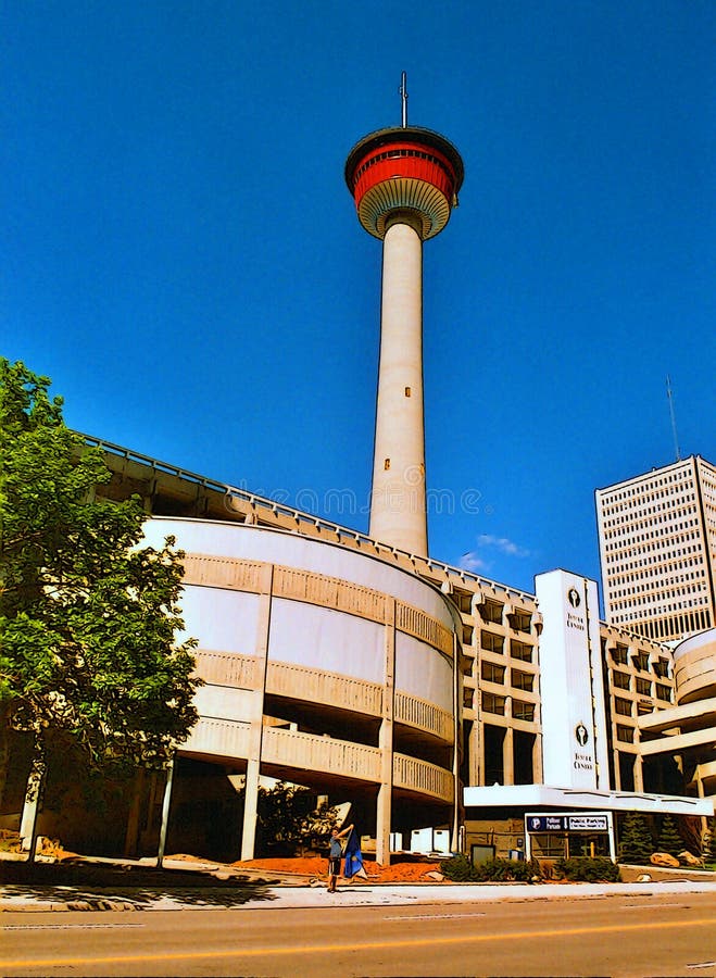 Calgary Tower One of Canada S Most Recognizable Icon Editorial Image ...
