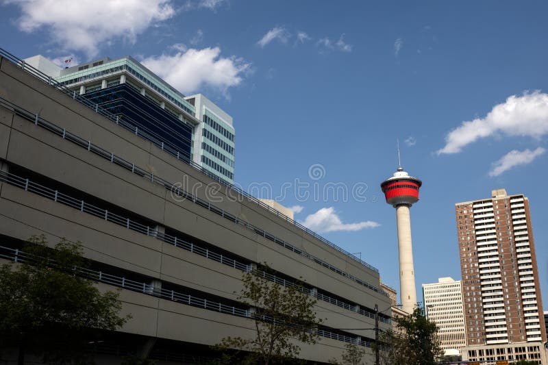 The Calgary Tower editorial stock photo. Image of cityscape - 177833923