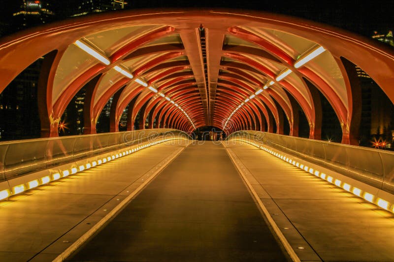 Calgary Under the Night Lights, Calgary, Alberta, Canada Editorial ...
