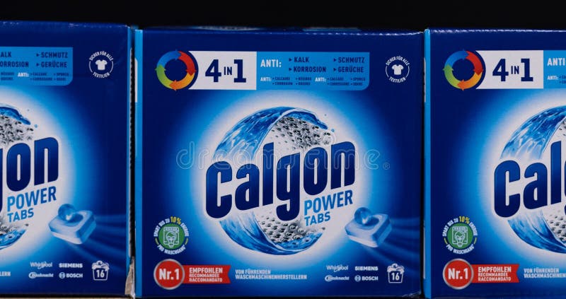 Calgon Power Tabs Packaging Collection Frankfurt Germany March 21 2025 ...