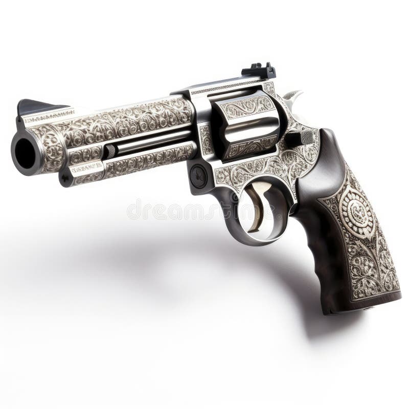 A .38 caliber revolver stock photo. Illustration of lock - 280993786