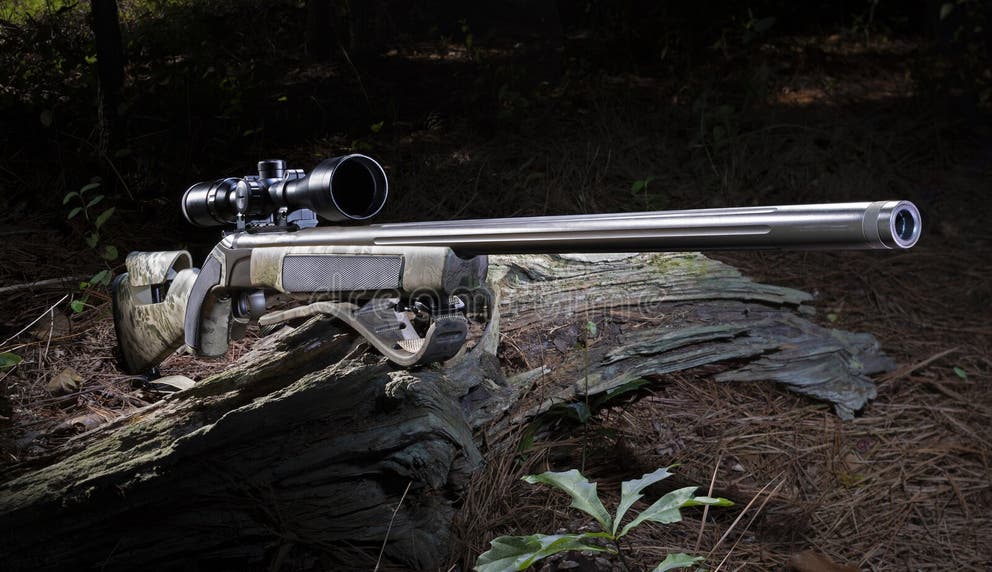 50 Caliber Rifle that Uses Blackpowder Stock Photo - Image of killing ...
