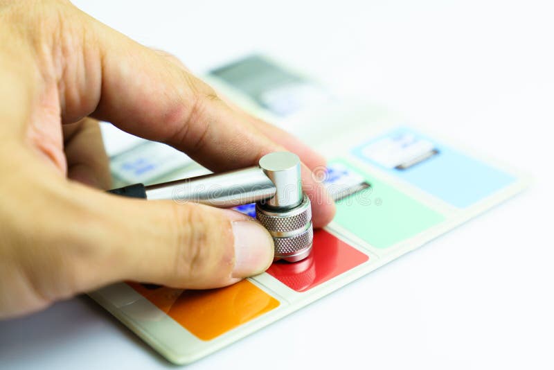 Calibration Paint Coating Thickness Tester with Plastic Shim Stock ...