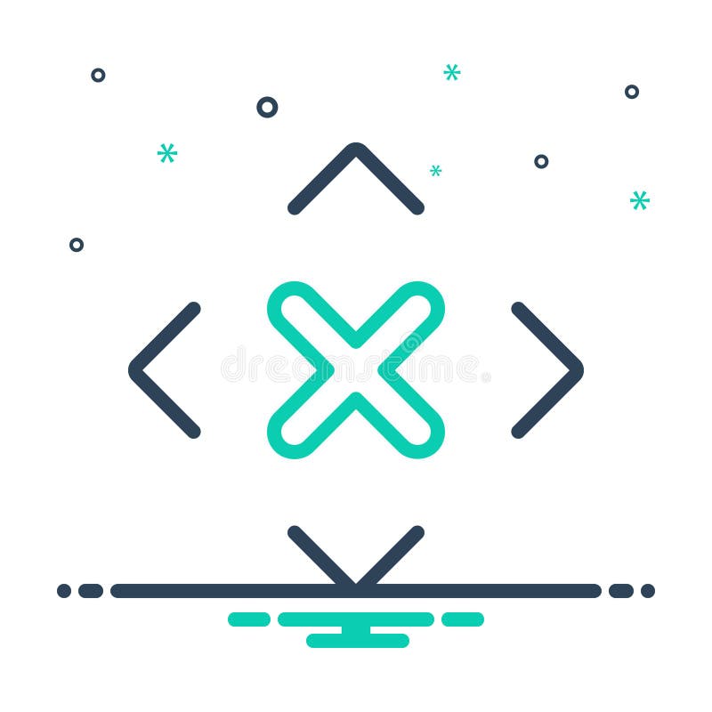 Mix Icon for Calibration, Creative and Development Stock Illustration ...