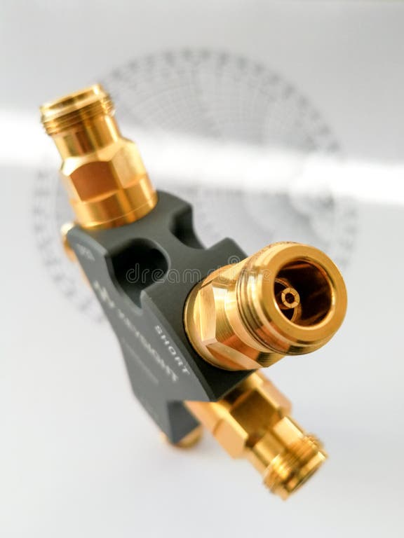 Calibration Kit for RF VNA in Front of Smith Chart Stock Photo - Image ...