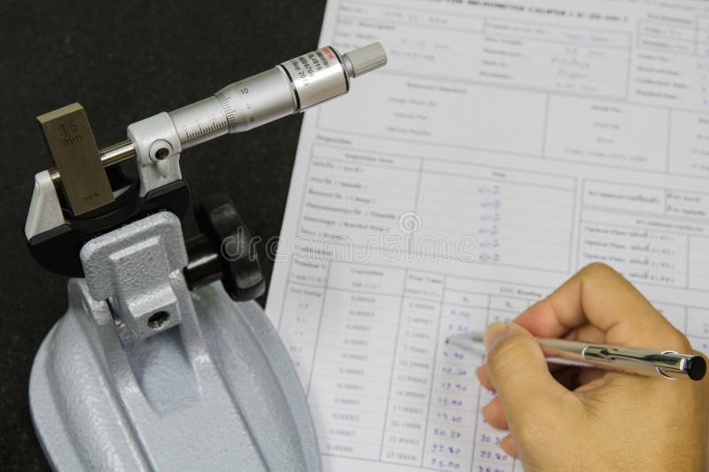 Calibration micrometer stock photo. Image of instrument - 35968174