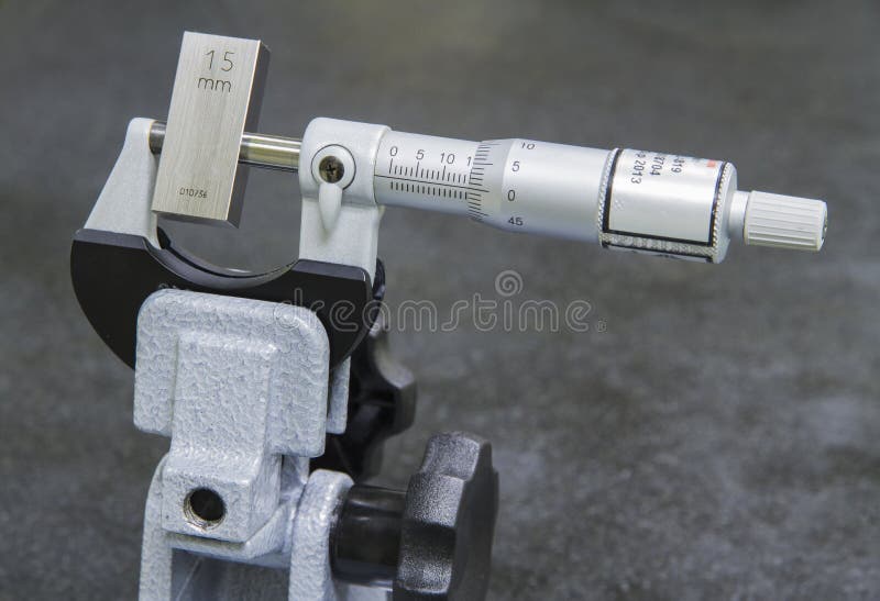 Calibration micrometer stock photo. Image of metallic - 36088436