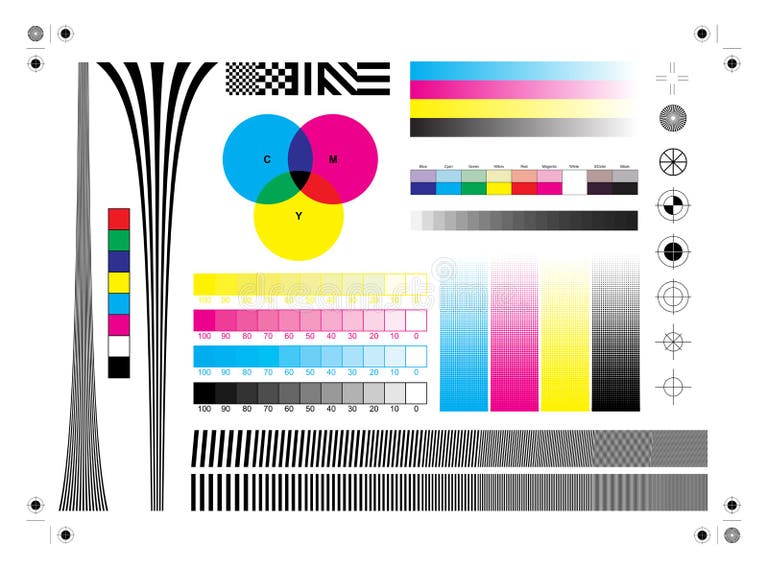 Printer Calibration Pattern Stock Illustrations – 103 Printer ...