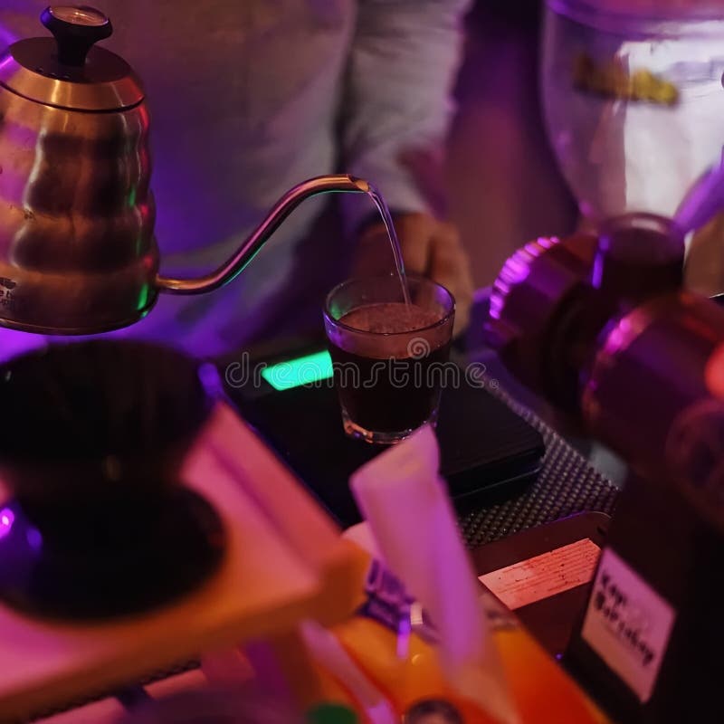 Calibration Pure Coffee To Make a Good Coffee Stock Image - Image of ...