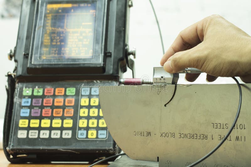 Calibration Standard Probe of Ultrasonic Test Stock Image - Image of ...