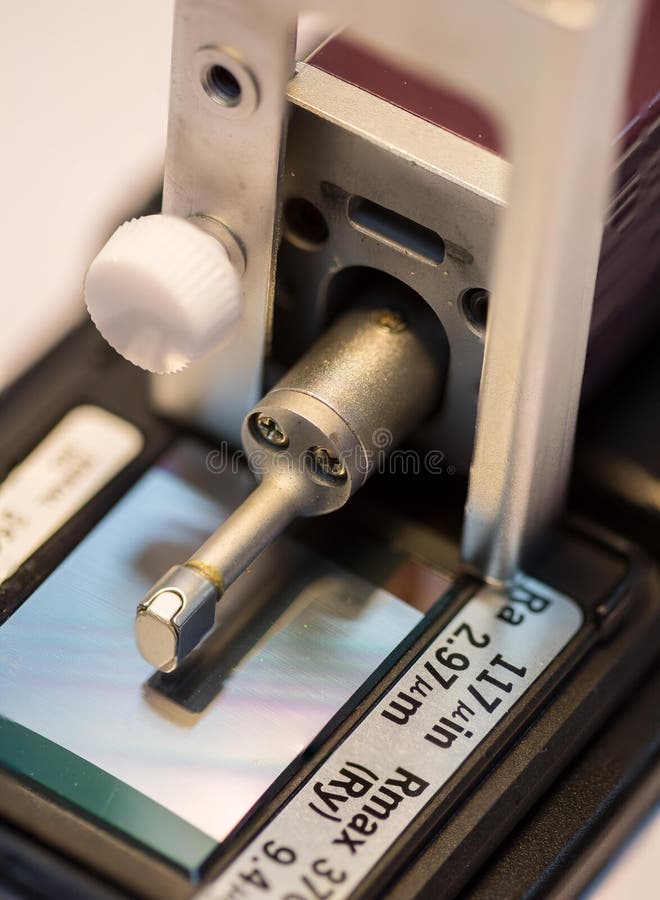 Calibration Surface Roughness Tester Machine with Gage Bloc Stock Photo ...
