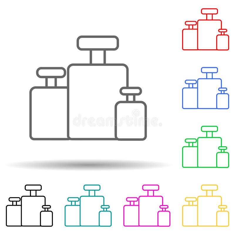Calibration Weights Multi Color Style Icon. Simple Thin Line, Outline ...