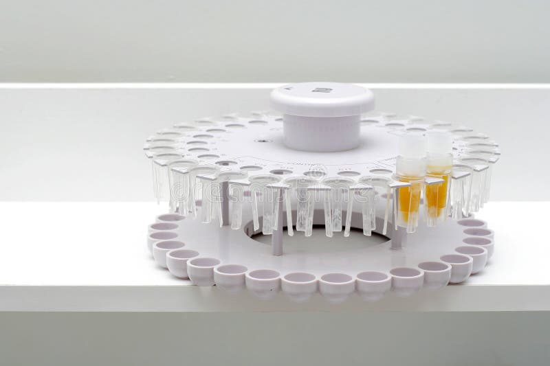 Calibrations Carrousel for the Analyzer Stock Image - Image of ...