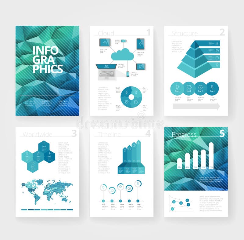 Calibre De Brochure D'affaires Avec L'infographics Illustration de ...